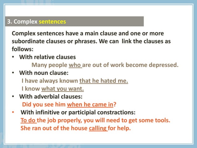 Sentence structure (AdeS)