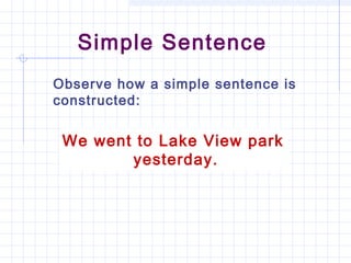 Sentence structure | PPT