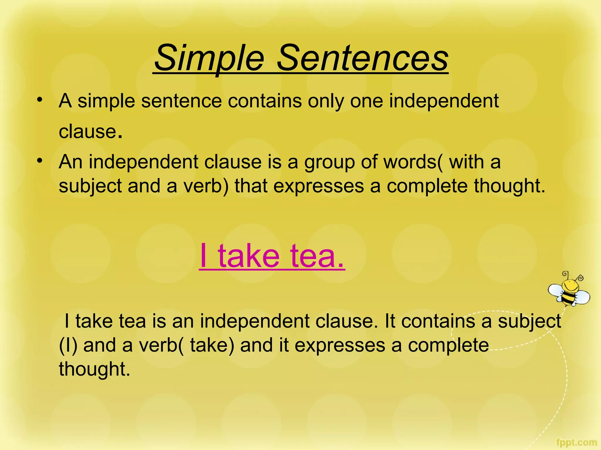 Sentence structure | PPT