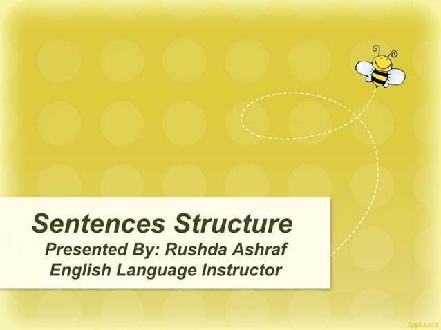 Sentence structure | PPT