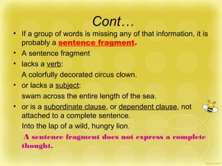 Sentence structure | PPT