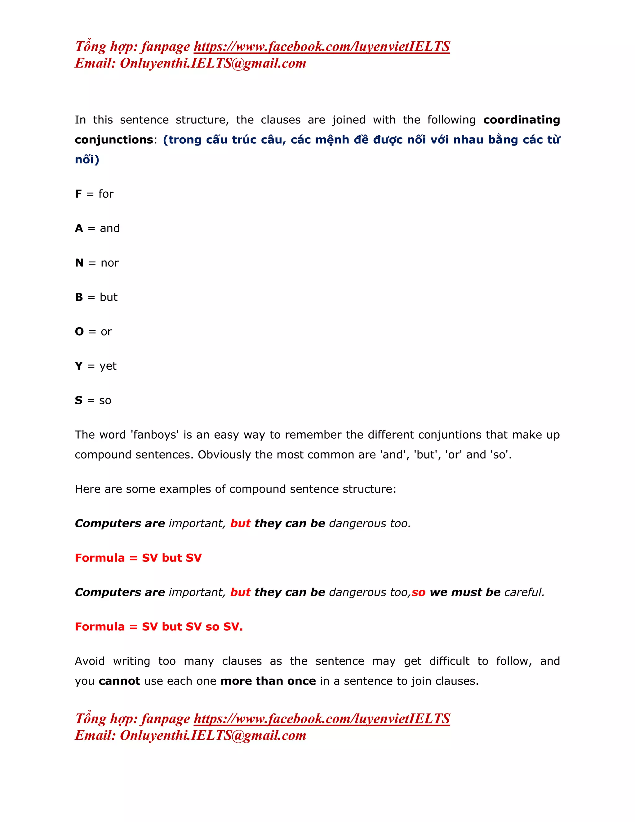 Sentence structure | PDF