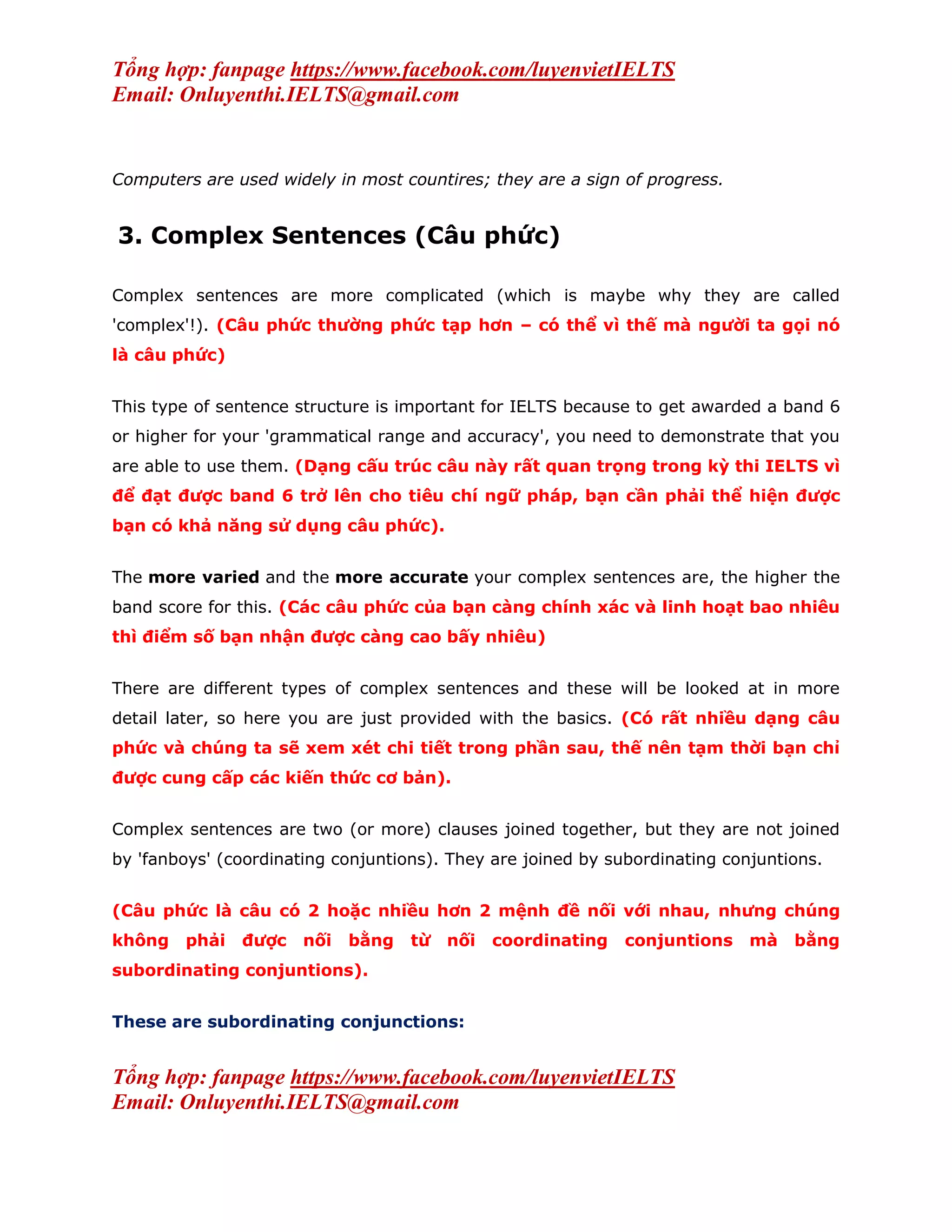 Sentence structure | PDF
