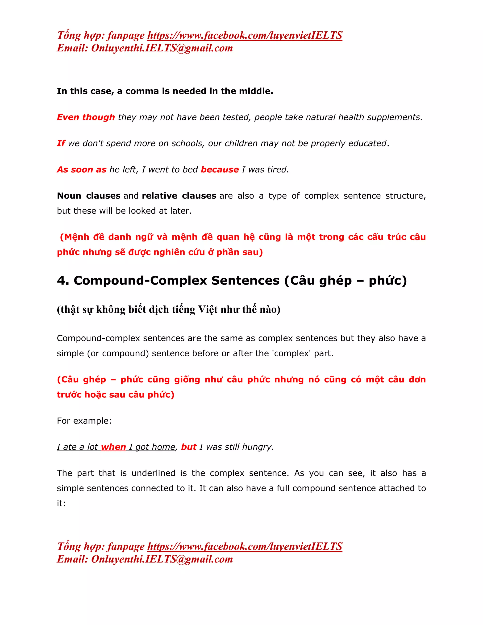 Sentence structure | PDF