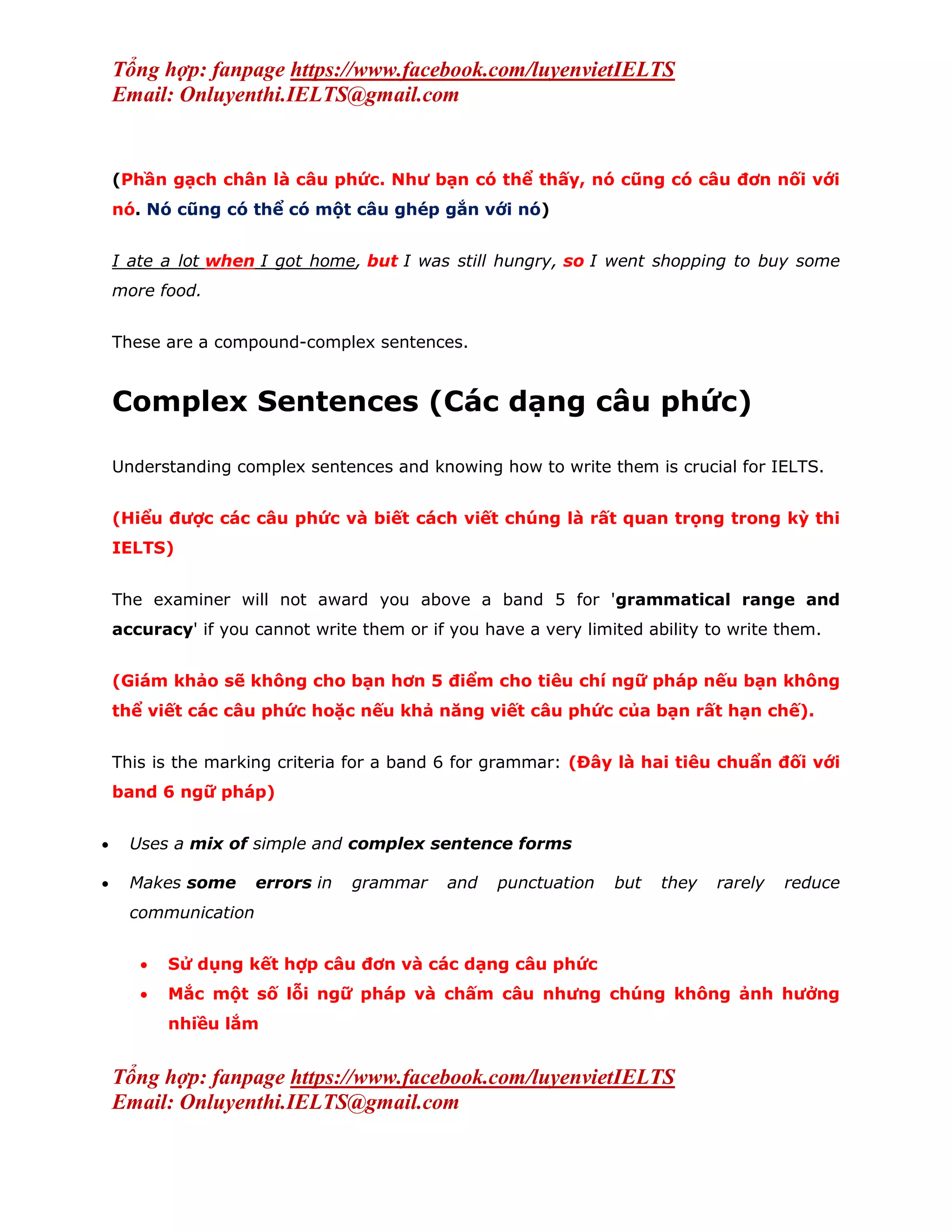 Sentence structure | PDF
