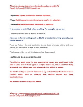 Sentence structure | PDF