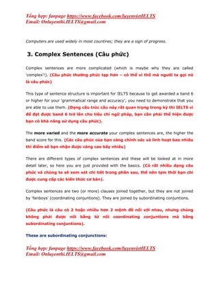 Sentence structure | PDF