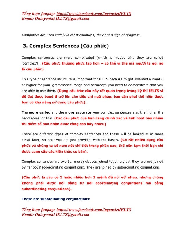 Sentence structure | PDF