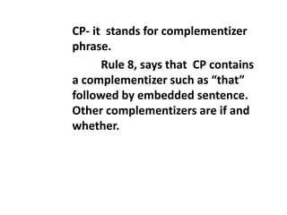 Sentence structure in linguisitcs | PPTX