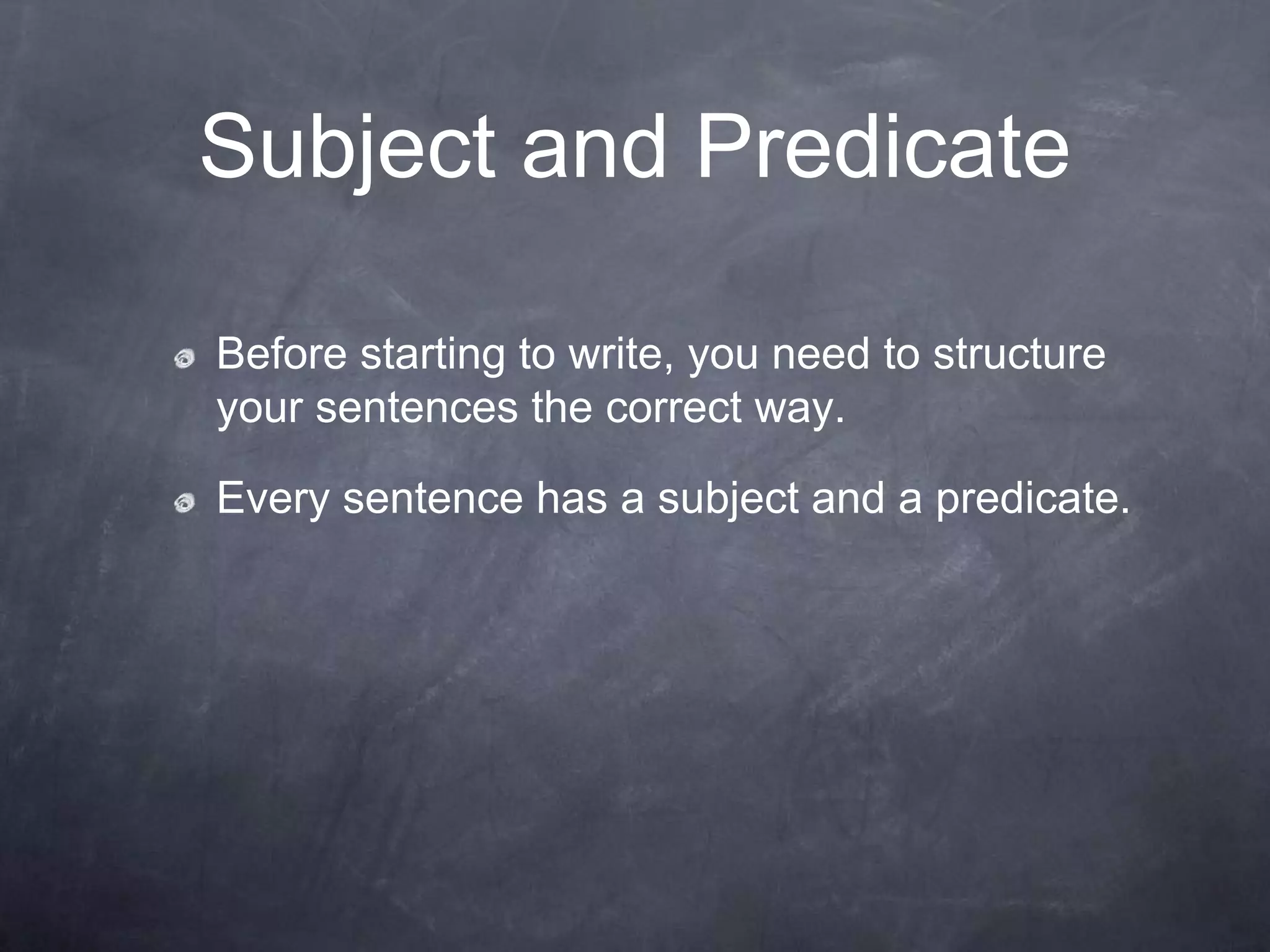Sentence structure | PPT
