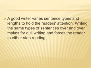 Sentence Structures | PPTX