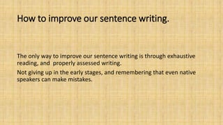 Sentence structure | PPT
