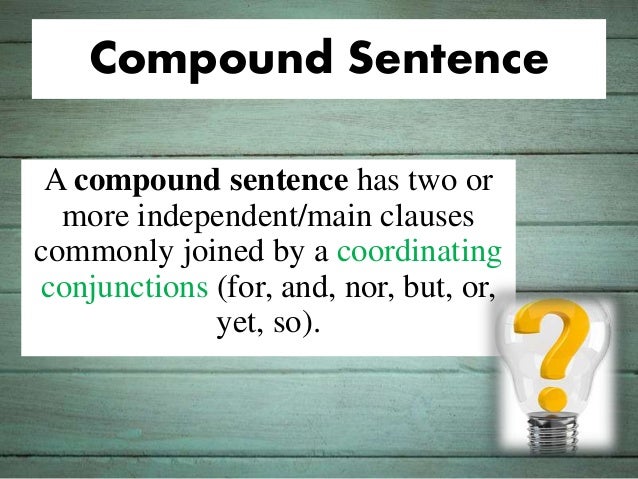 Sentence structure
