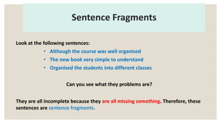 Sentence structure | PPTX
