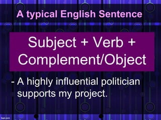 Sentence structure | PPT