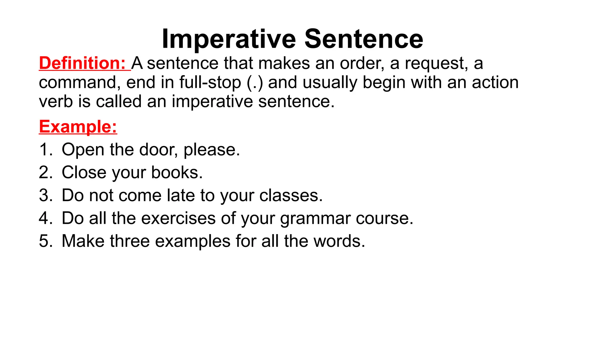 the structure of sentence based on the structure | PPTX