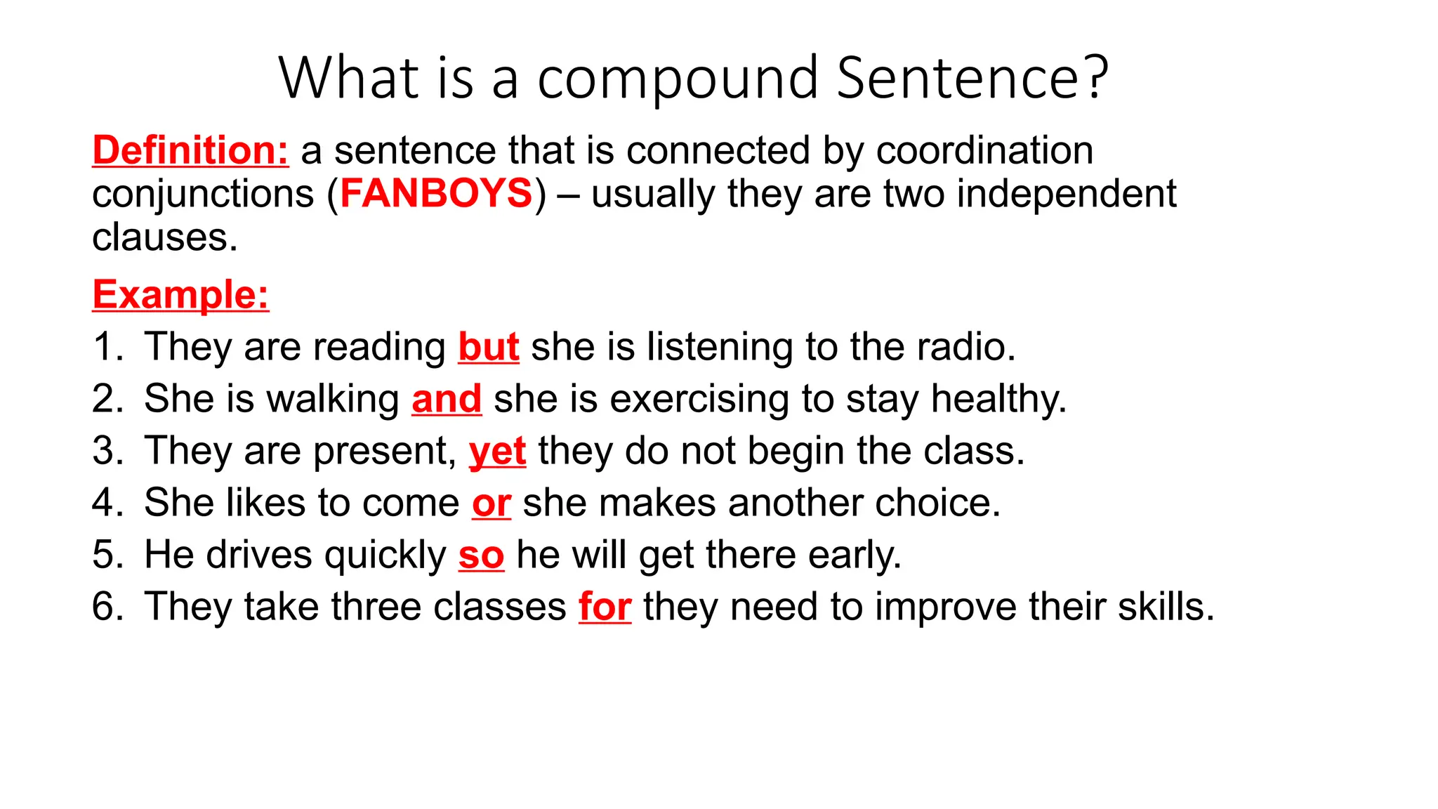 the structure of sentence based on the structure | PPTX
