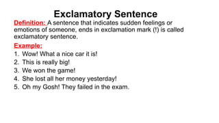 the structure of sentence based on the structure | PPTX