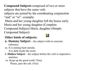 Sentence Structure, Simple, complex, etc ppt | PPT