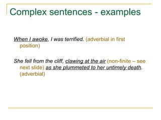 Sentence structure 3 | PPT