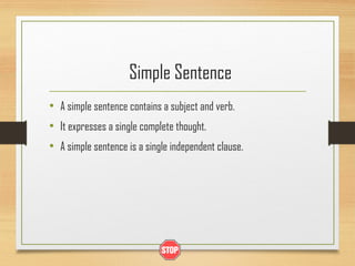 Sentence structure and conjunction .ppt