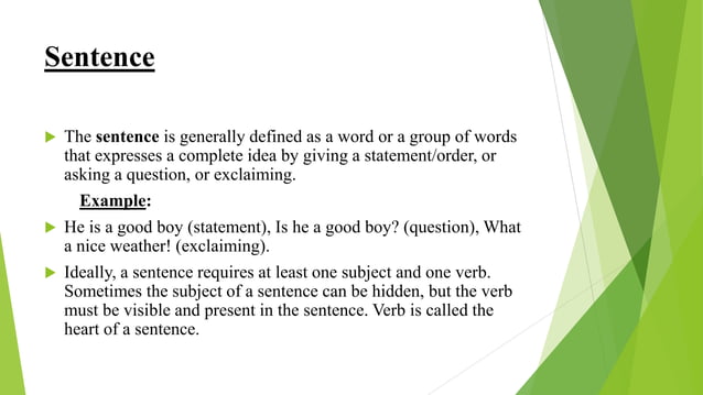 Sentence structure | PPTX | Programming Languages | Computing