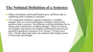 Sentence structure | PPTX | Programming Languages | Computing
