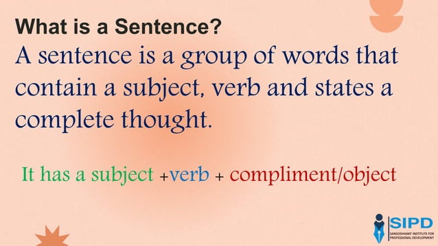 Sentence Structure | PPT