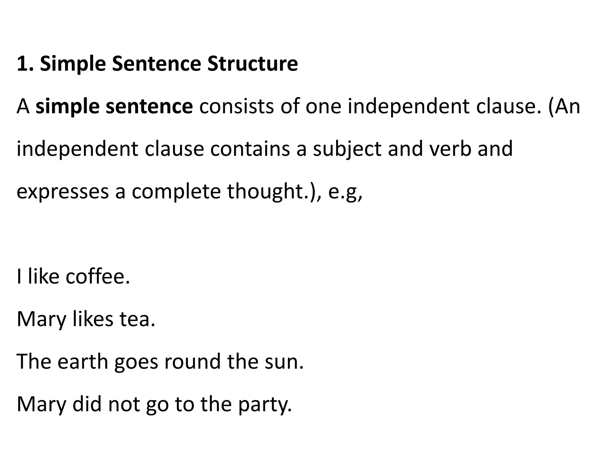 sentence structure part 1 | PPTX