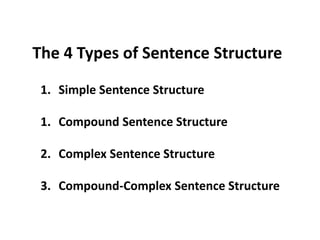 sentence structure part 1 | PPT