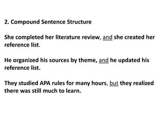sentence structure part 1 | PPT
