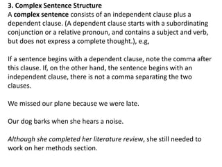 sentence structure part 1 | PPT