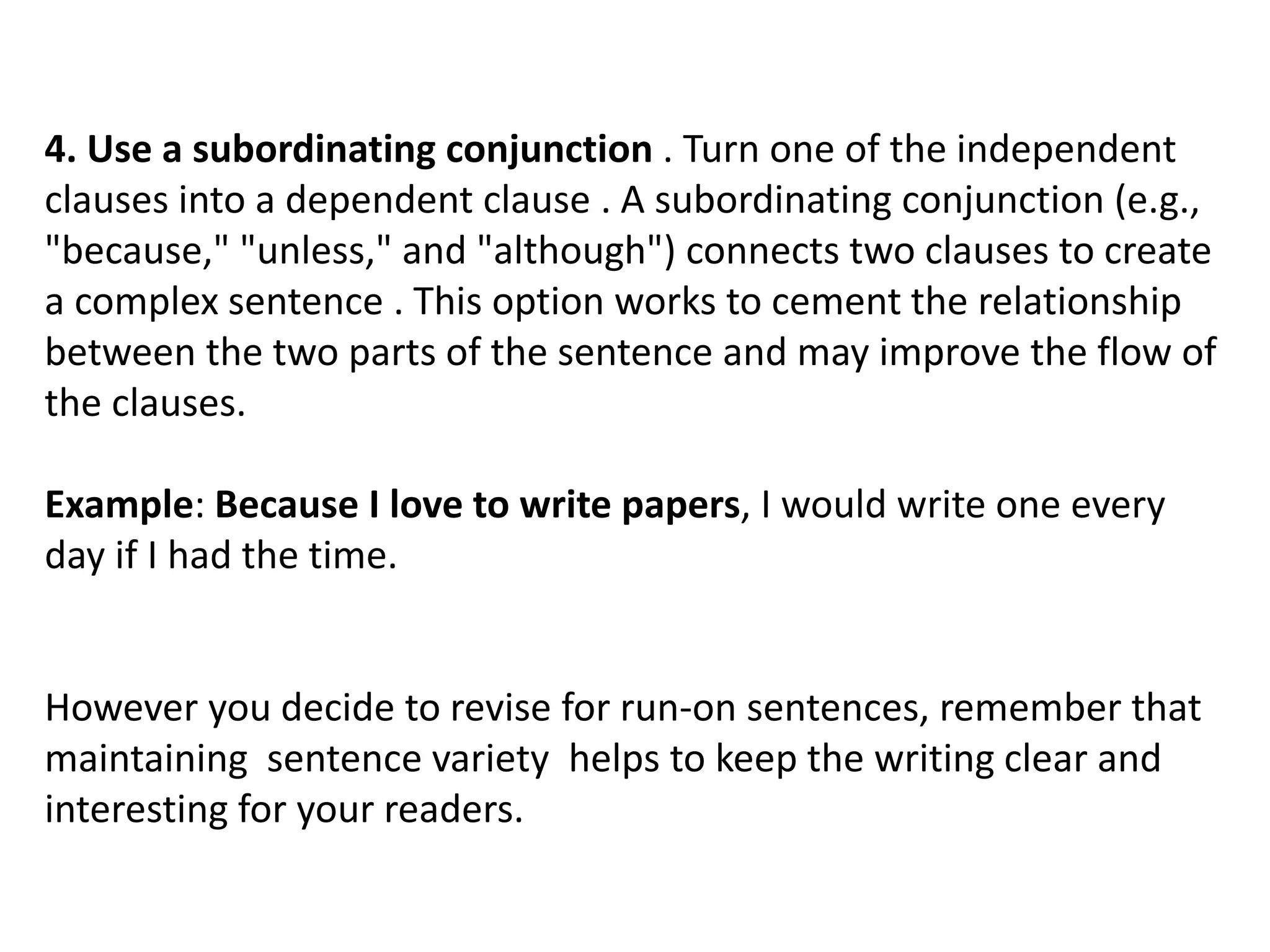 Sentence structure II (run-on, comma splice, fragment) | PPTX