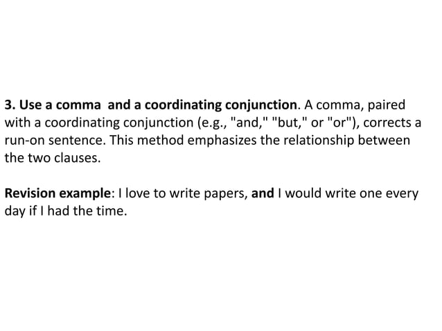 Sentence structure II (run-on, comma splice, fragment) | PPTX