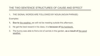 Sentence structure of cause and effect.pptx