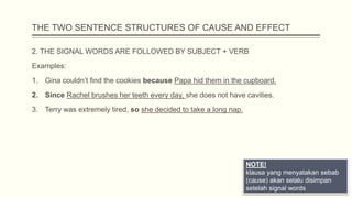 Sentence structure of cause and effect.pptx