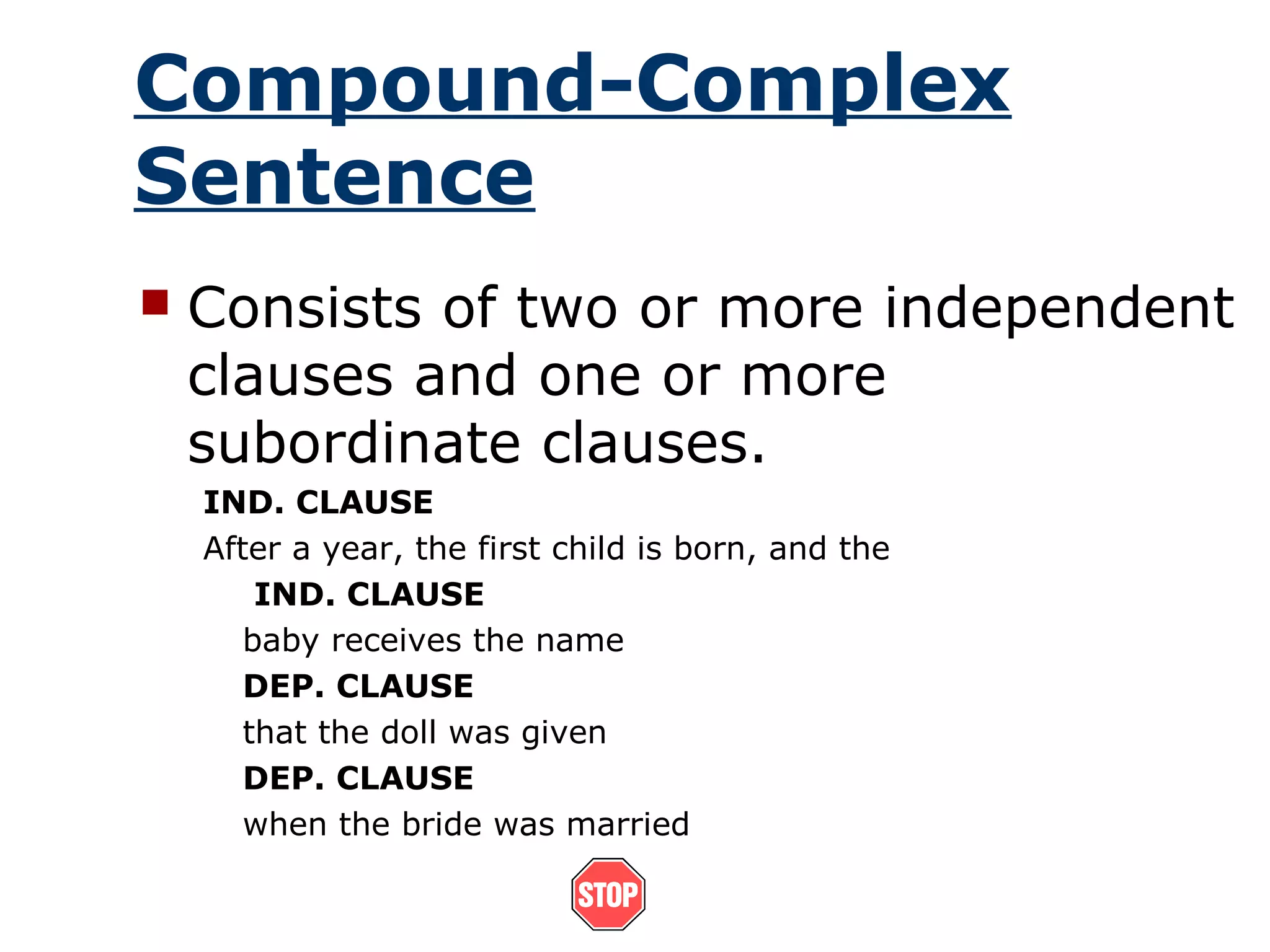 Sentence structure powerpoint | PPT