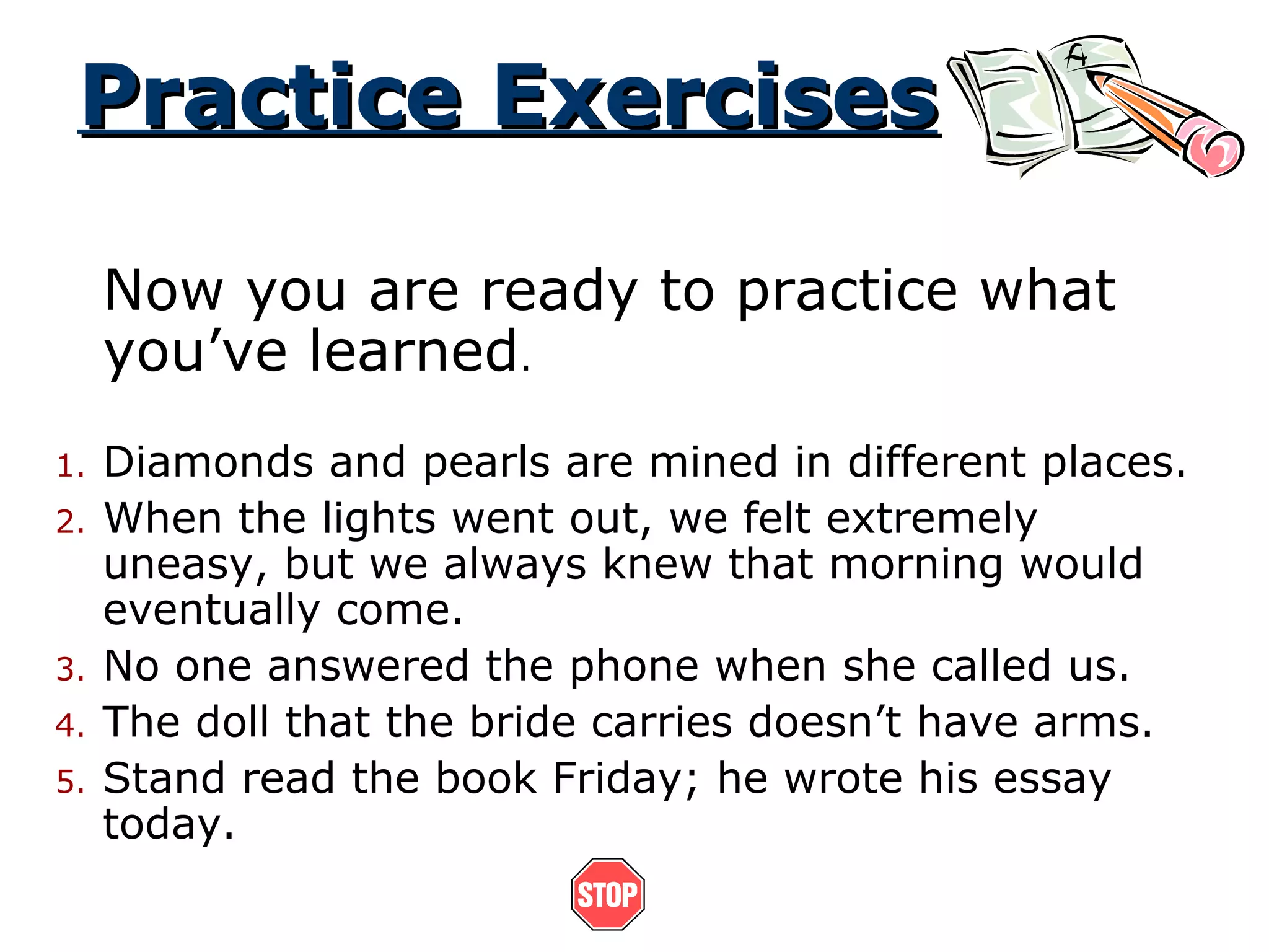 Sentence structure powerpoint | PPT