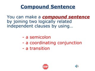 Sentence structure powerpoint | PPT