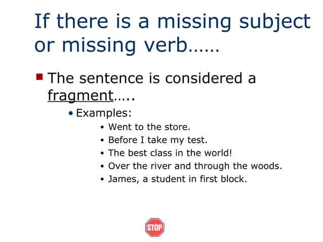 Sentence structure powerpoint | PPT