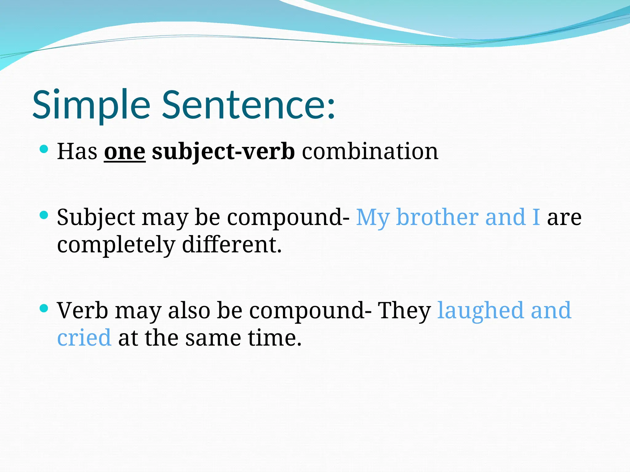 Ppt Sentence Structure 4 Types Of Sentences Powerpoint Sentence