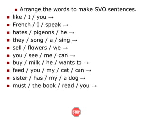Sentence structure | PPSX
