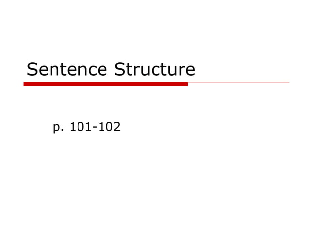 Sentence Structure PPT powerpoint p.pptx