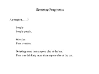Sentence structures | PPT