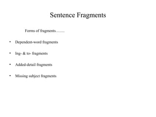 Sentence structures | PPT