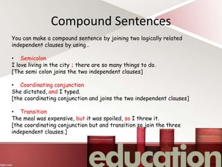 Sentence structure In English Language. [Forms] | PPTX