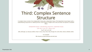 Sentence structures, simple complex, and compoundmpon. | PPTX