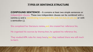 Sentence structure Simple and Compound.pptx
