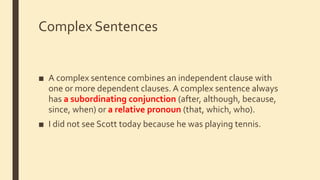 Sentence structure | PPT
