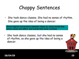 Sentence Structure, Sentence Problems, Transitions And Punctuation | PPT